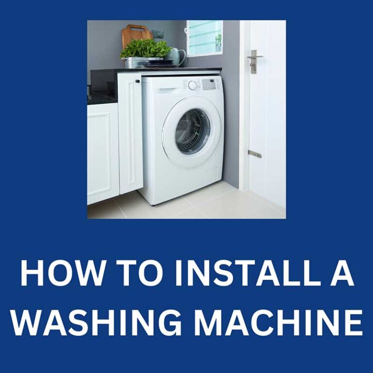 How To Install A Washing Machine - TM Hughes & Son